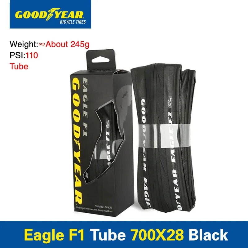 Покрышка Goodyear Eagle F1/SuperSport 700c для шоссейных велосипедов, 700x25C/28C, F1-700X28C Black