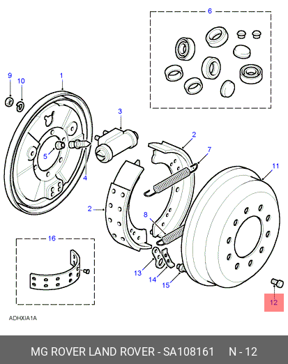 Land Rover SA108161 Винт Land Rover SA108161