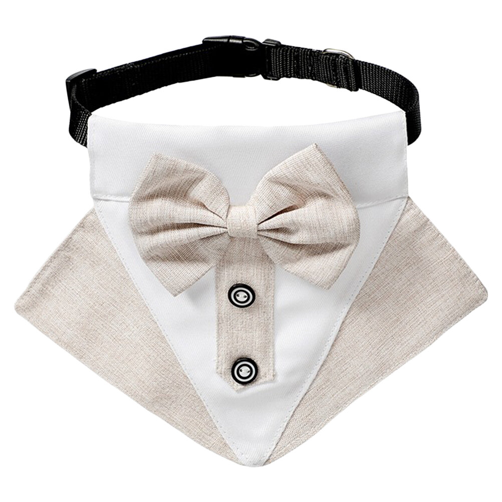 Стильный Шейный Галстук Для Кошек И Собак Из Хлопка Размер 60X2CM Khaki