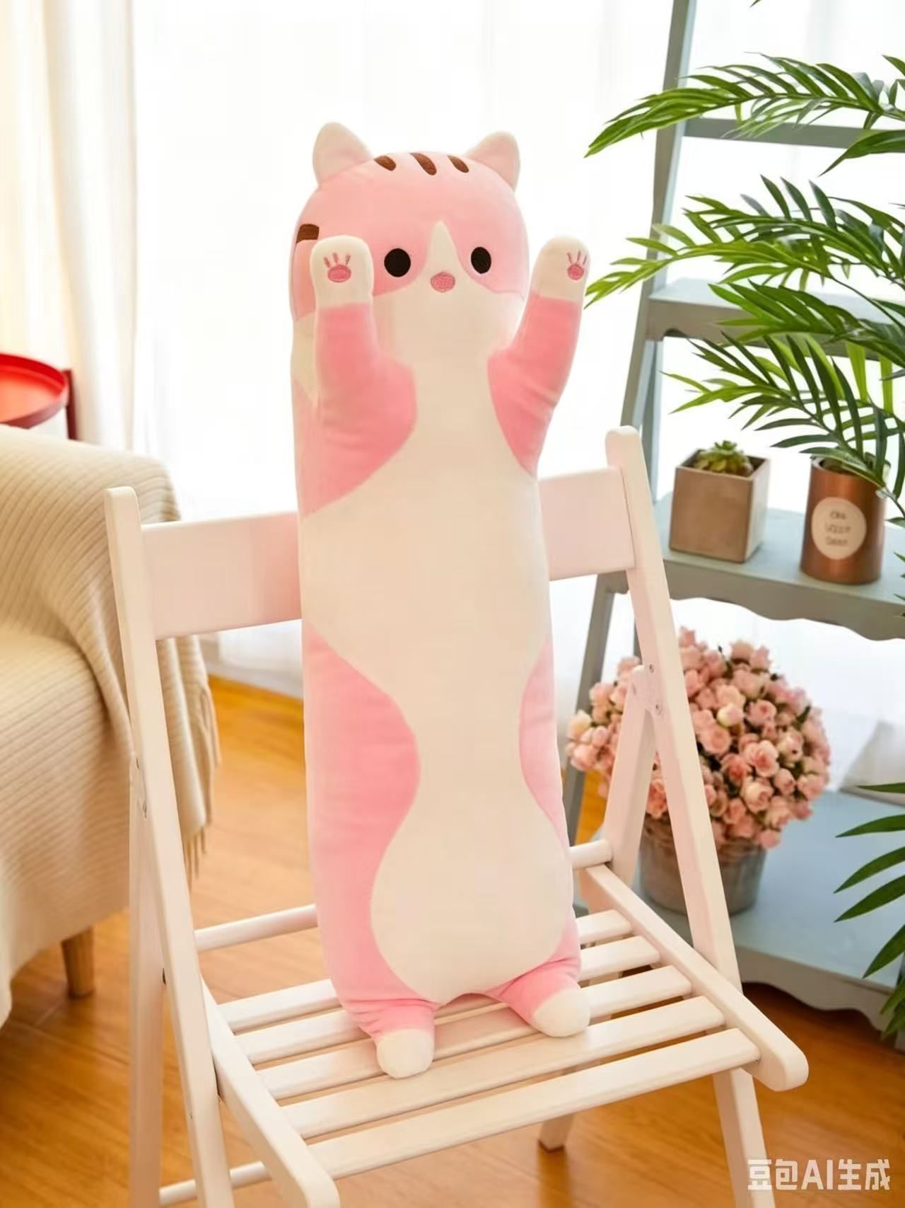Мягкая игрушка кот-батон 50 см