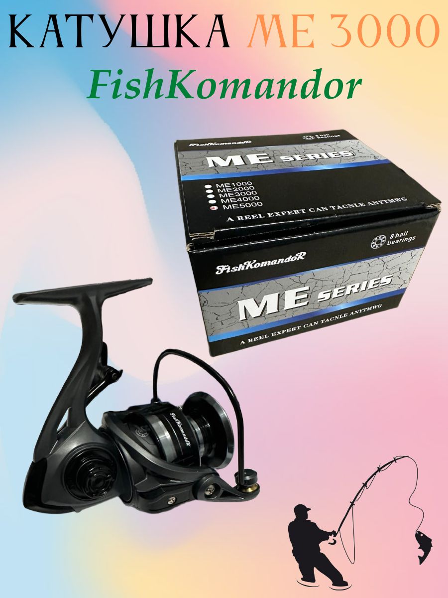 Катушка безынерционная для спиннинга Komandor МЕ 3000