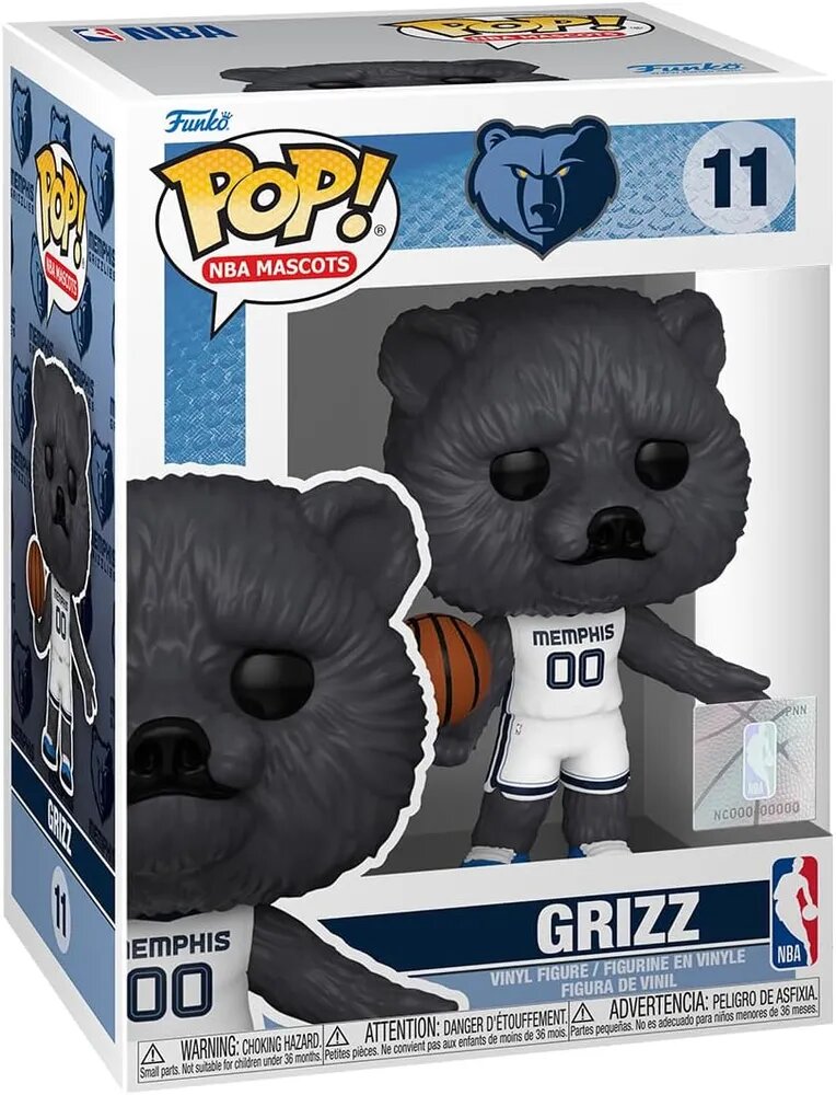 Фигурка Funko Pop! NBA Mascots Memphis Grizz (11) 79629