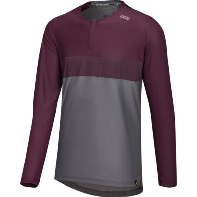 Велоджерси IXS Flow XTG LS (Graphite-Raisin, M, 2024 (473-510-3370-156-M))