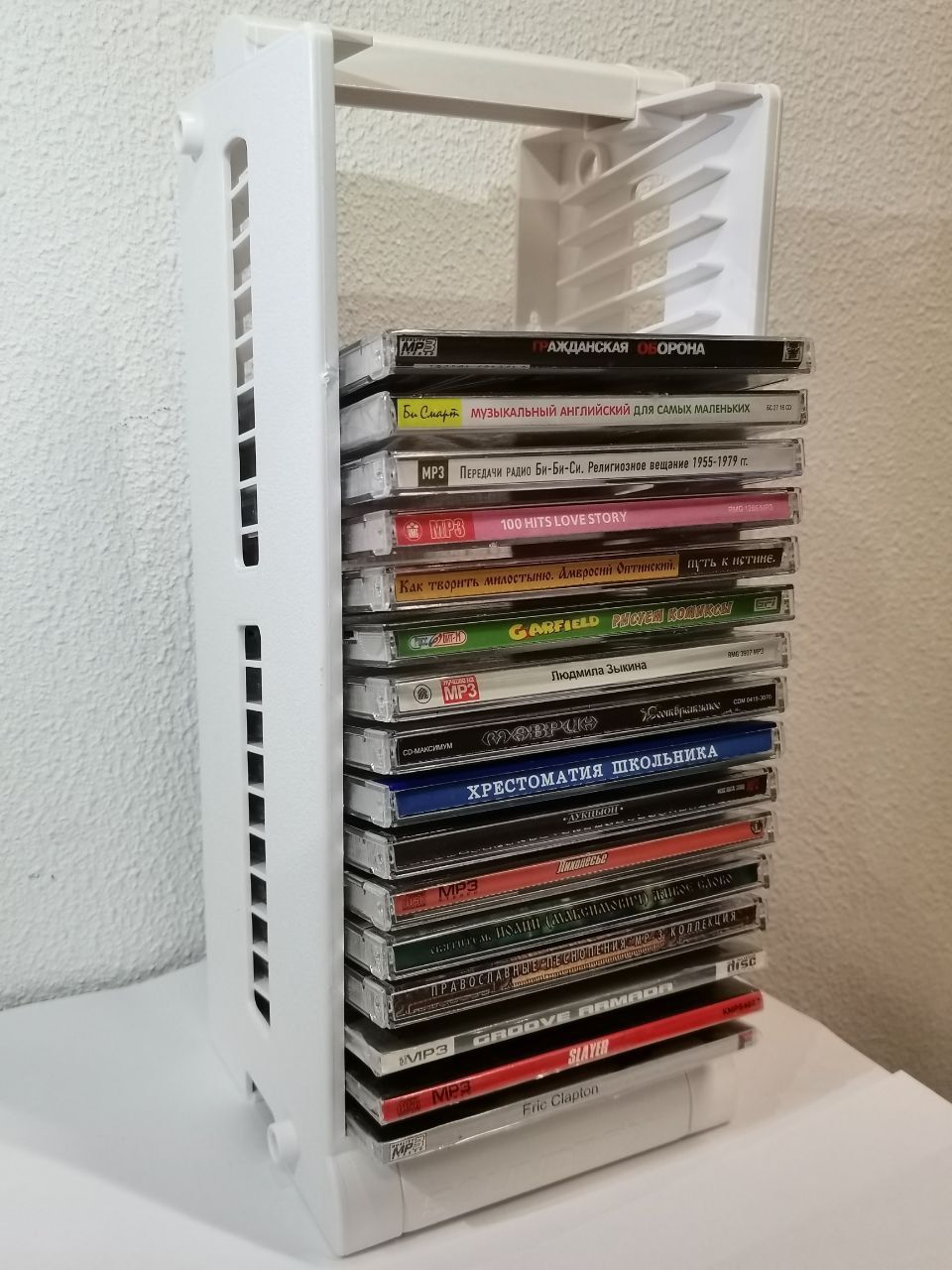 Комплект 2 шт. Подставка для CD дисков CD-21MT Sound Box на 21 бокс, белая