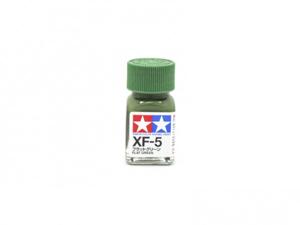 Tamiya XF-5 Flat Green (Зеленая матовая) краска эмалевая, 10мл