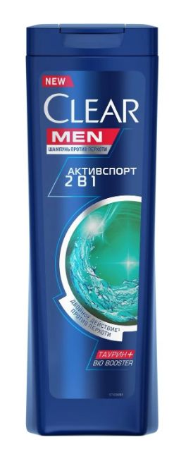 Clear Шампунь для волос мужской Активспорт, 200 мл