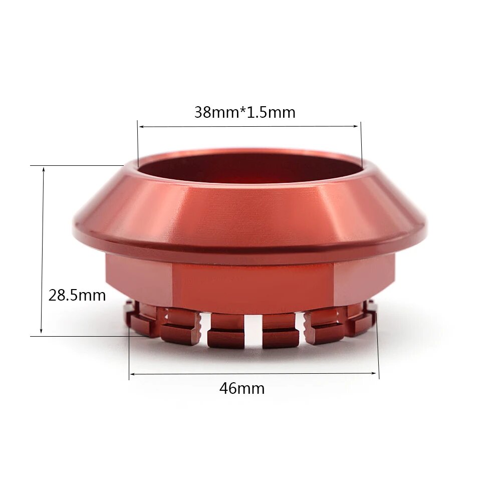 Гайка для оси заднего колеса мотоцикла 38x1.5mm, 46mm, Color: one set