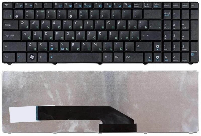 Клавиатура для ноутбука Asus K50 K60 K70 черная