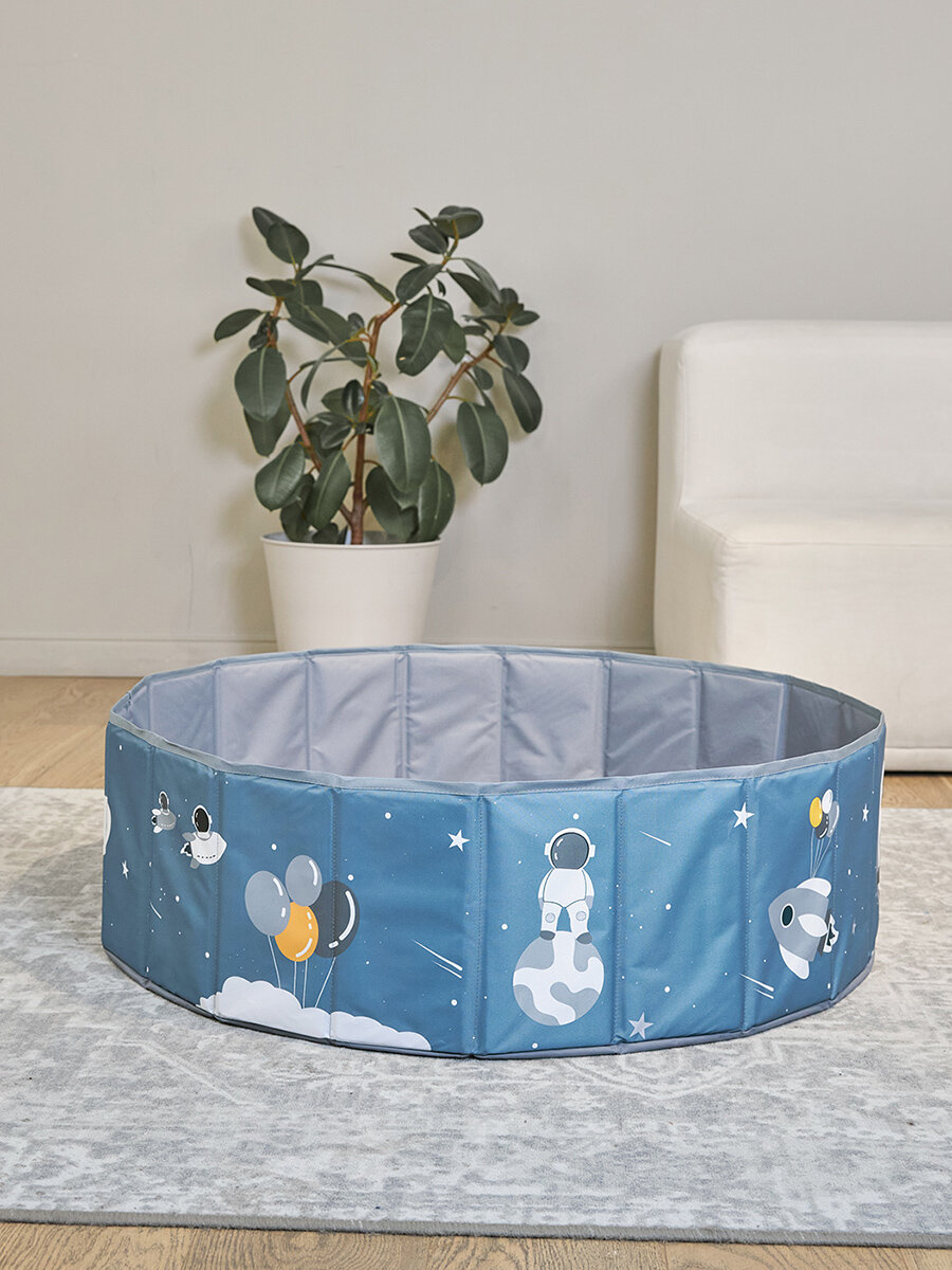 Бассейн сухой для шариков UNIX Kids Space 100 см Blue (без шариков) PPBP100BLU