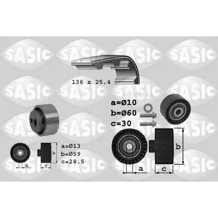 Комплект ремня ГРМ NISSAN/CITROEN MICRA/XSARA SASIC 1750005
