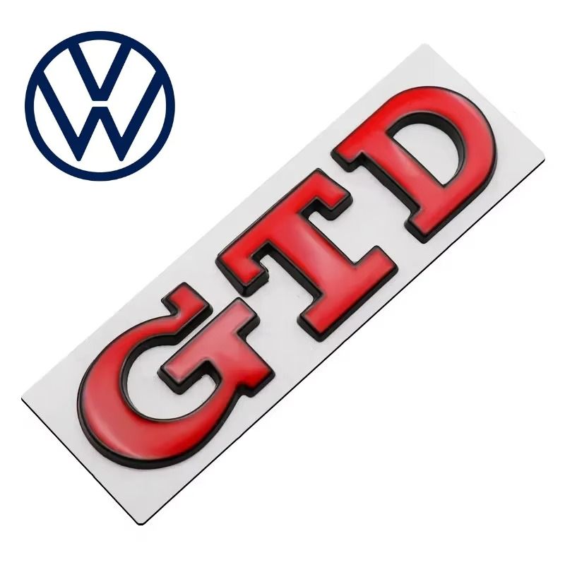 Эмблема GTD для Volkswagen Golf 7 6 5 4 металлический шильдик на крышку багажника