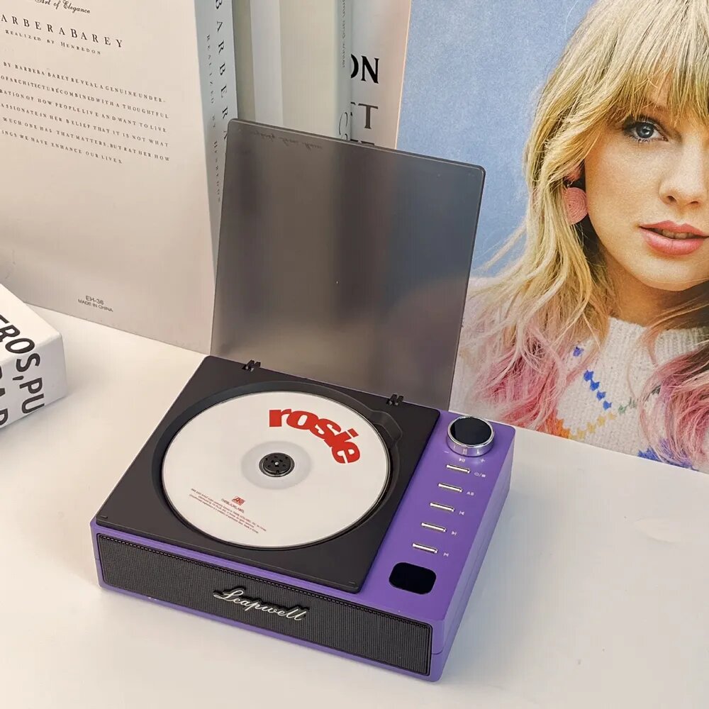 Ретро CD-плеер, музыкальный плеер, портативная Bluetooth-колонка
