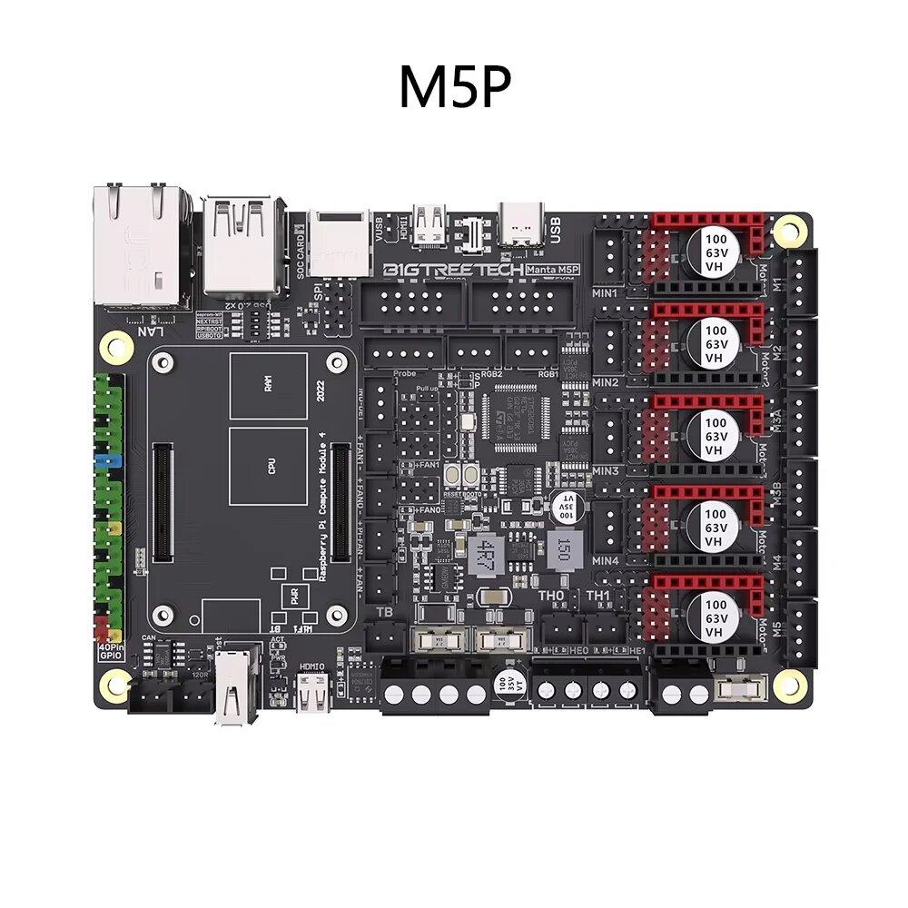 BIGTREETECH M5P Материнская плата для Raspberry Pi CM4