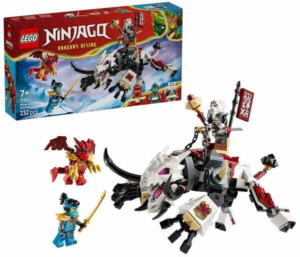 Конструктор LEGO NINJAGO 71863 Зилвар и дракон-зверь Гримтак (Lego 71863)