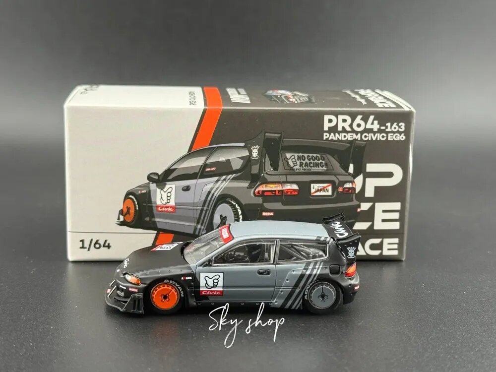 Машинка Pop Race 1:64 Honda Pandem Civic EG6 KANJOZOKU