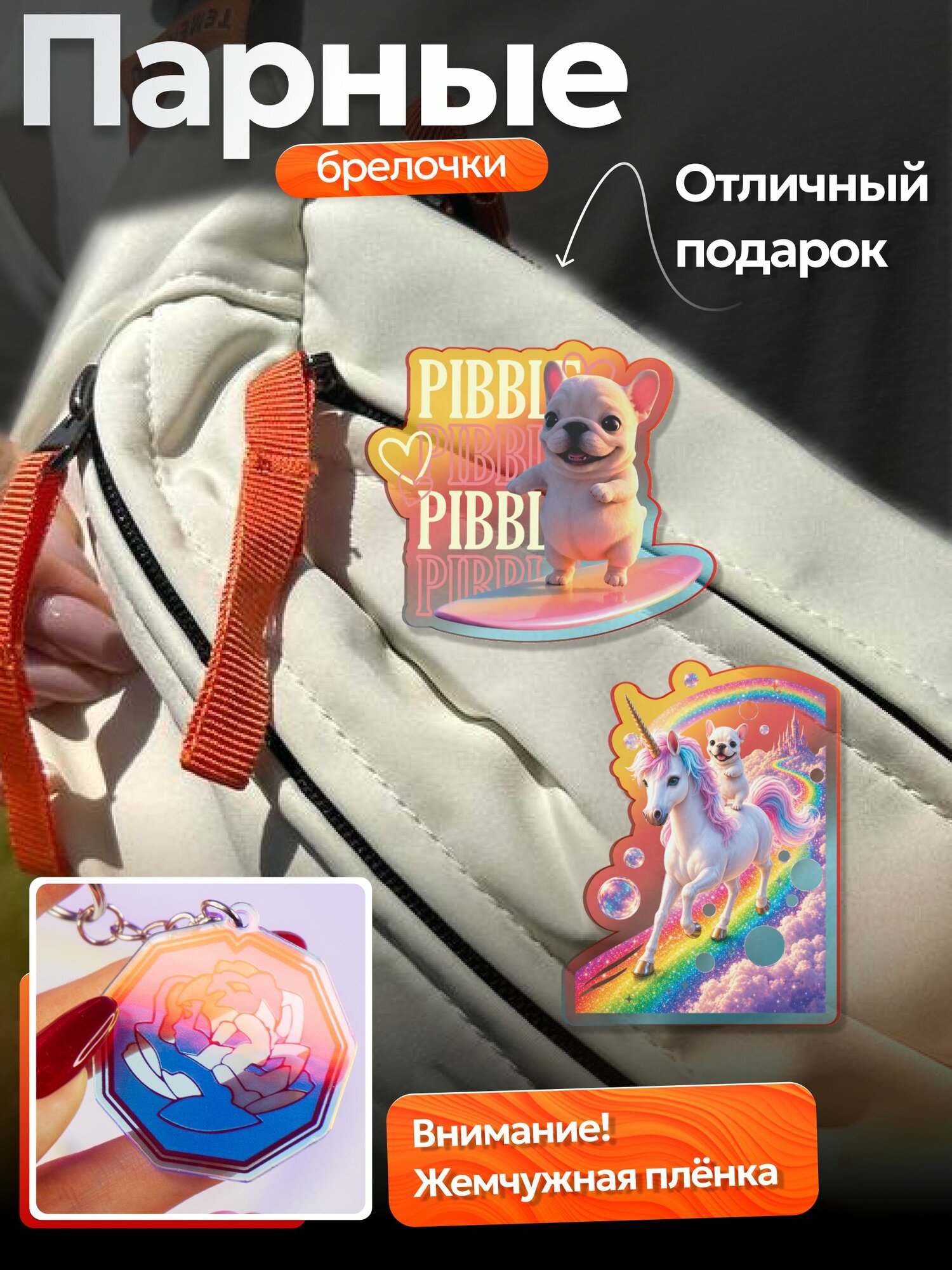 Значок, розовый, черный, зеленый, белый — фото 1