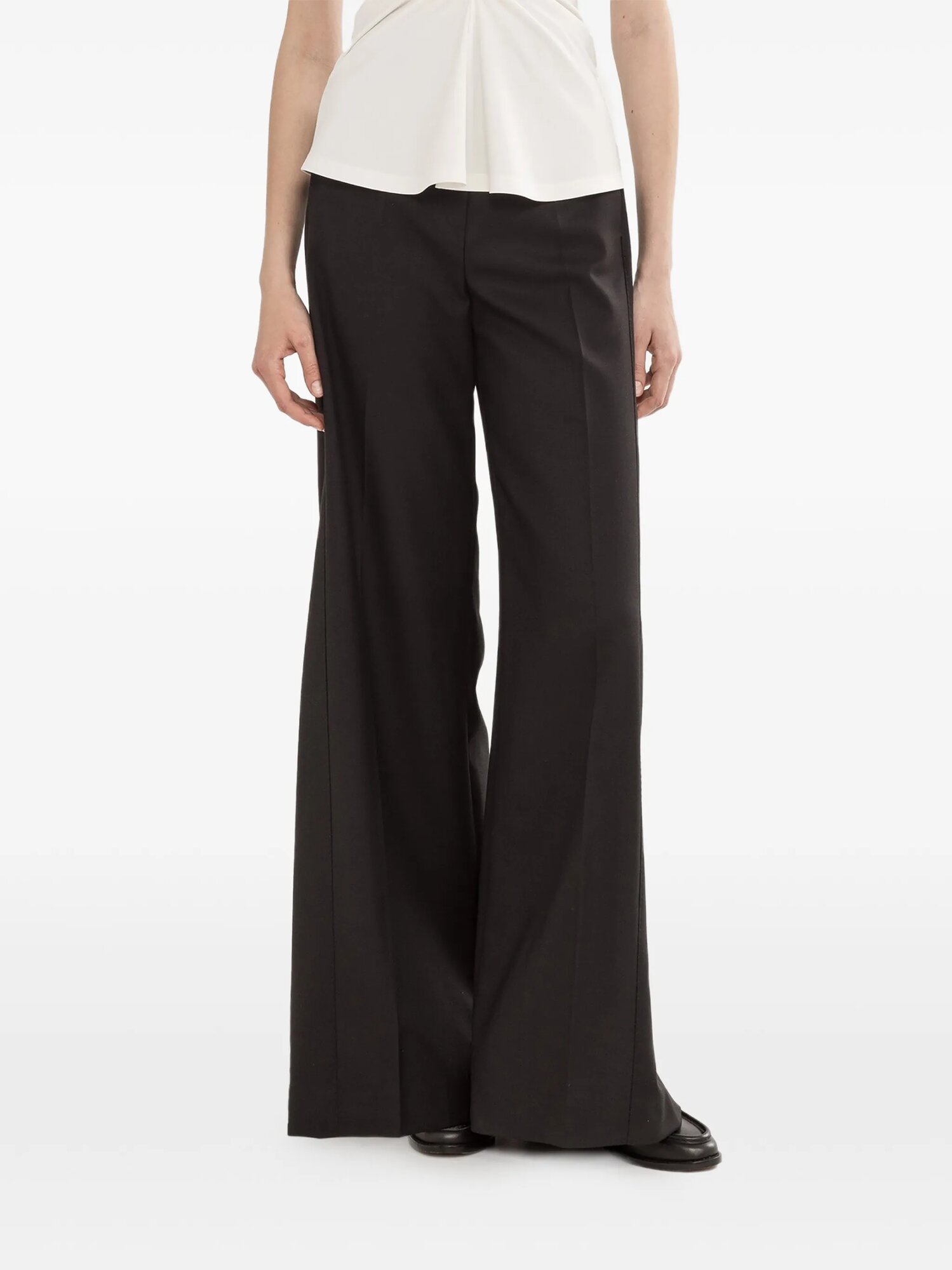 Брюки Wide-leg linen trousers