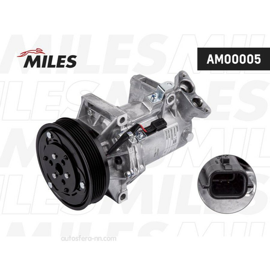 MILES AM00005 Компрессор кондиционера RENAULT DUSTER/FLUENCE/LOGAN/SANDERO