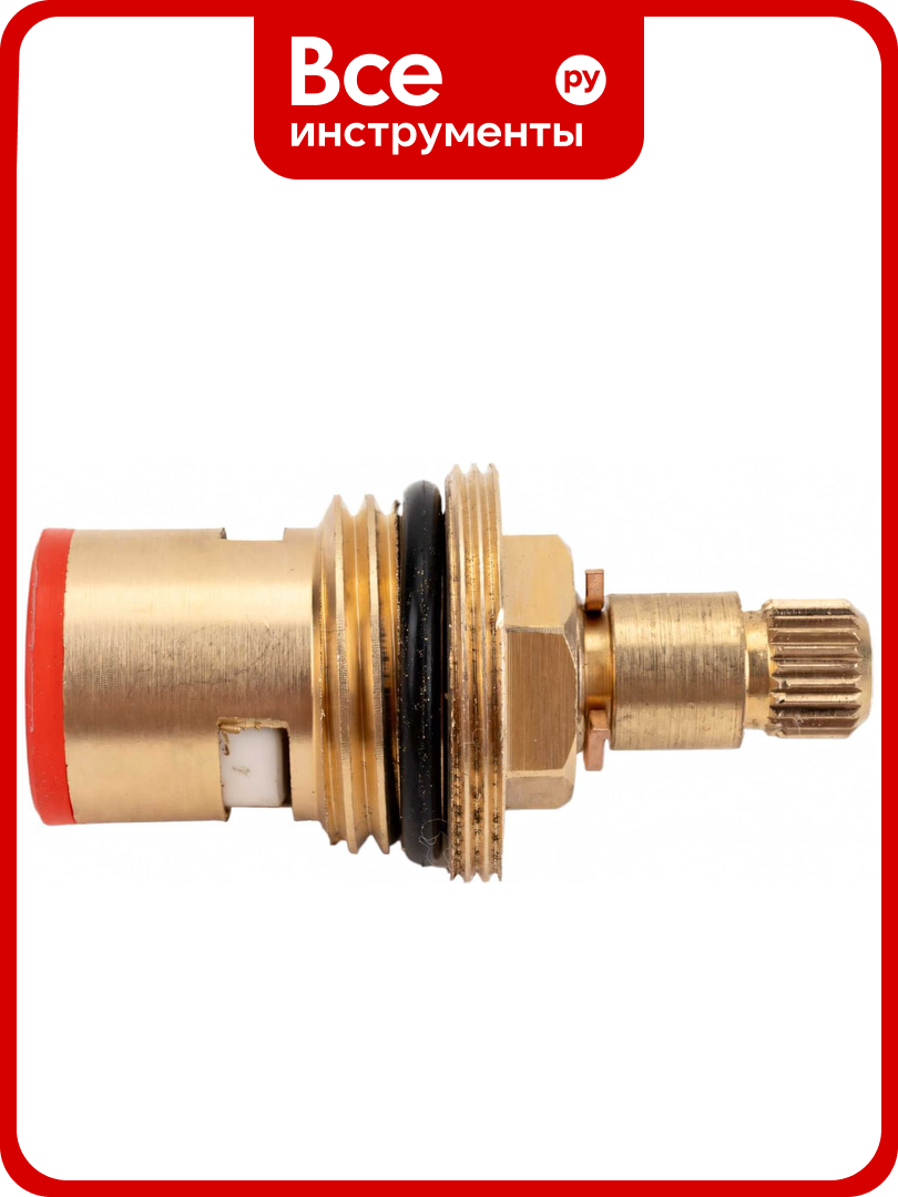 Керамическая кран-букса Профсан ПСМ 1/2", 24 шлицов 2 резьбы PSM-1291-24
