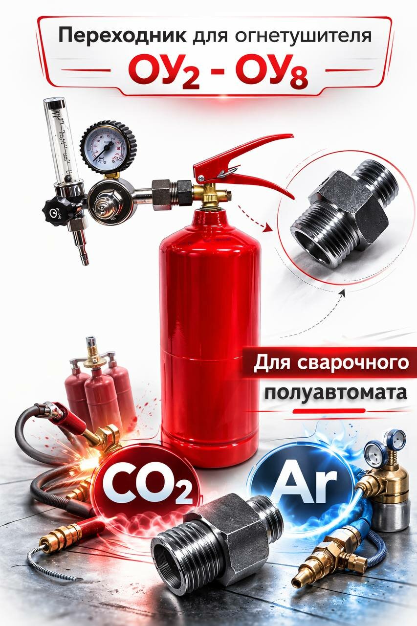 Переходник на редуктор 3/4 углекислотный СО2