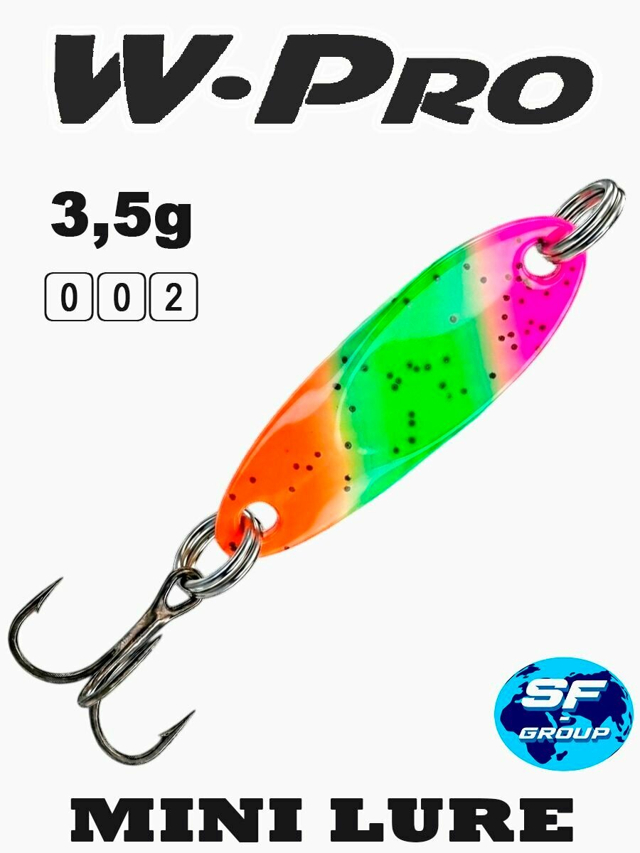 Блесна W-PRO WONDER mini lure 3,5 гр 30мм кастмастер #002