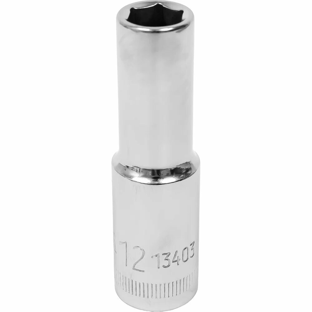 Головка торцевая глубокая на 12 мм, 1/2DR" SATA 13403, хромованадиевой стали