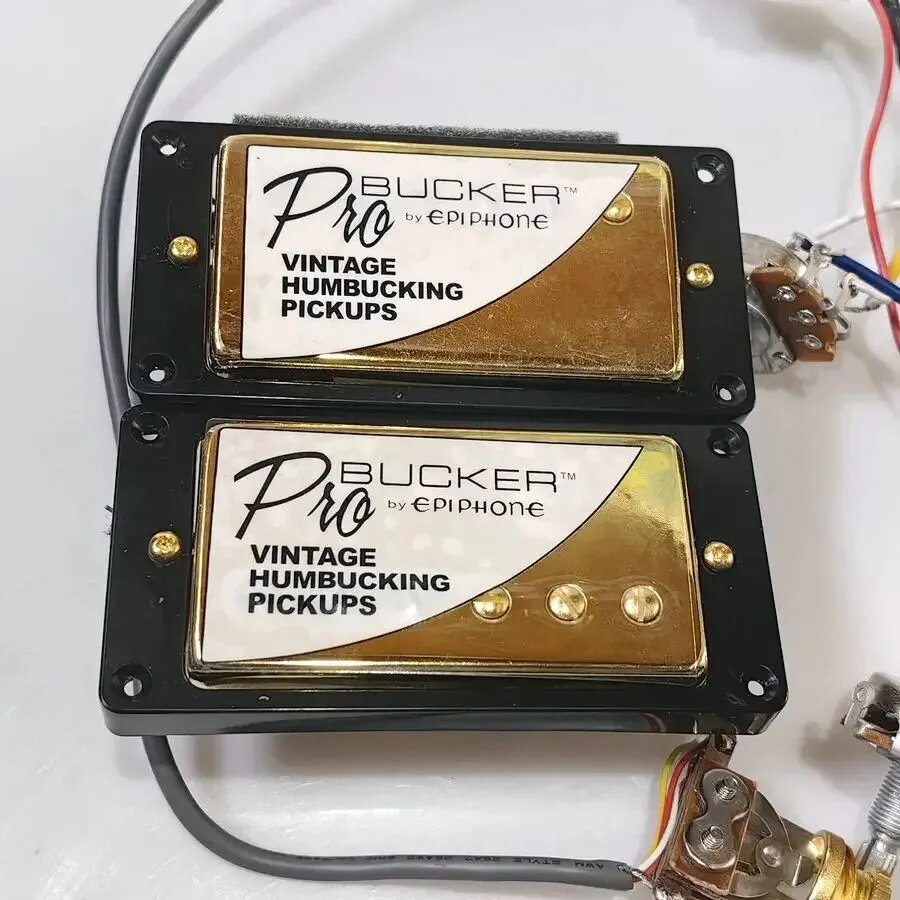 LP ProBucker Alnico Bridge & Neck Гитарные пикапы 1C с электропроводкой для электрогитары