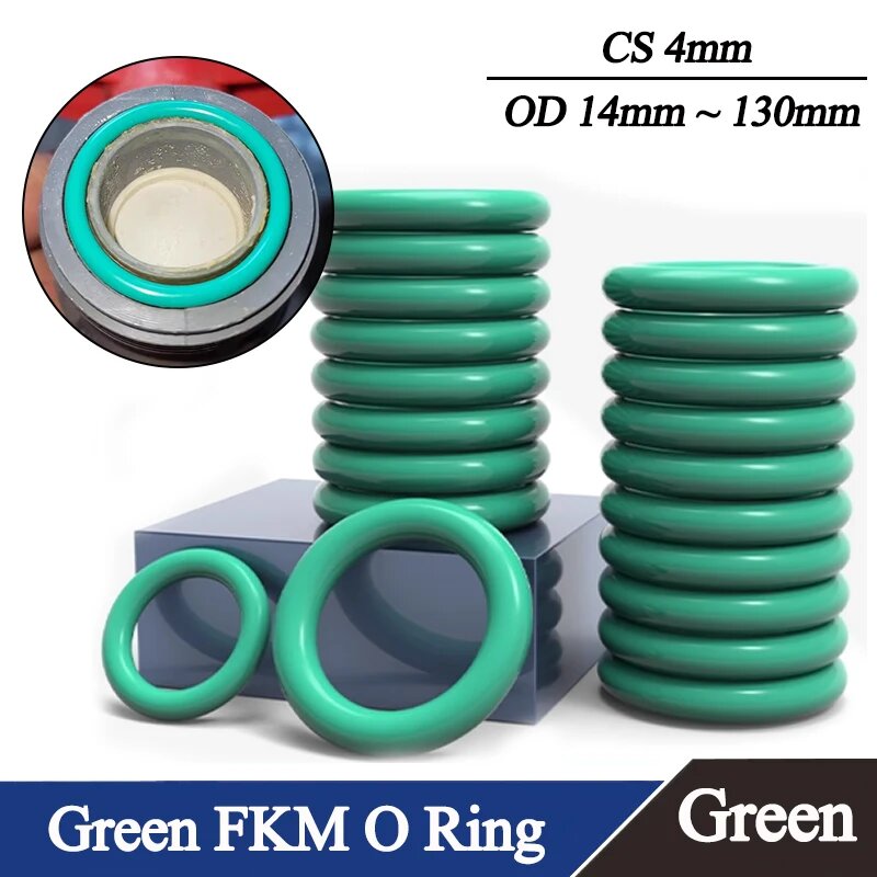 Уплотнительное кольцо FKM, OD 14mm ID 6mm, 50 шт.