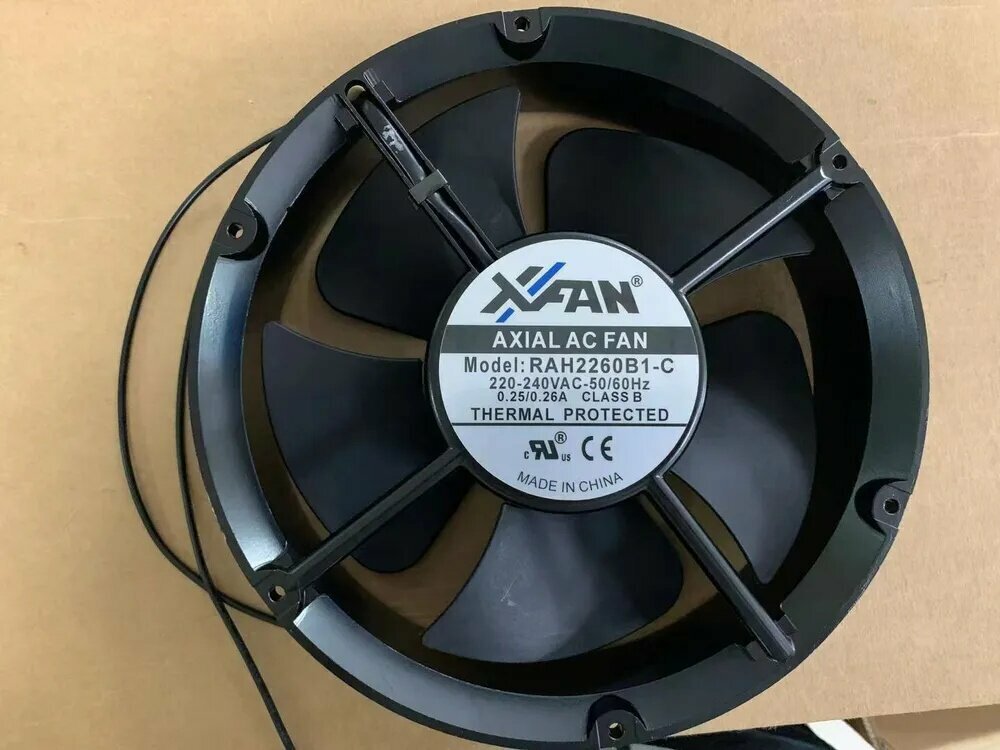Круглый XFAN RAH2260B1-C 220-240v 0.25/0. 26A Высокотемпературный вентилятор охлаждения -