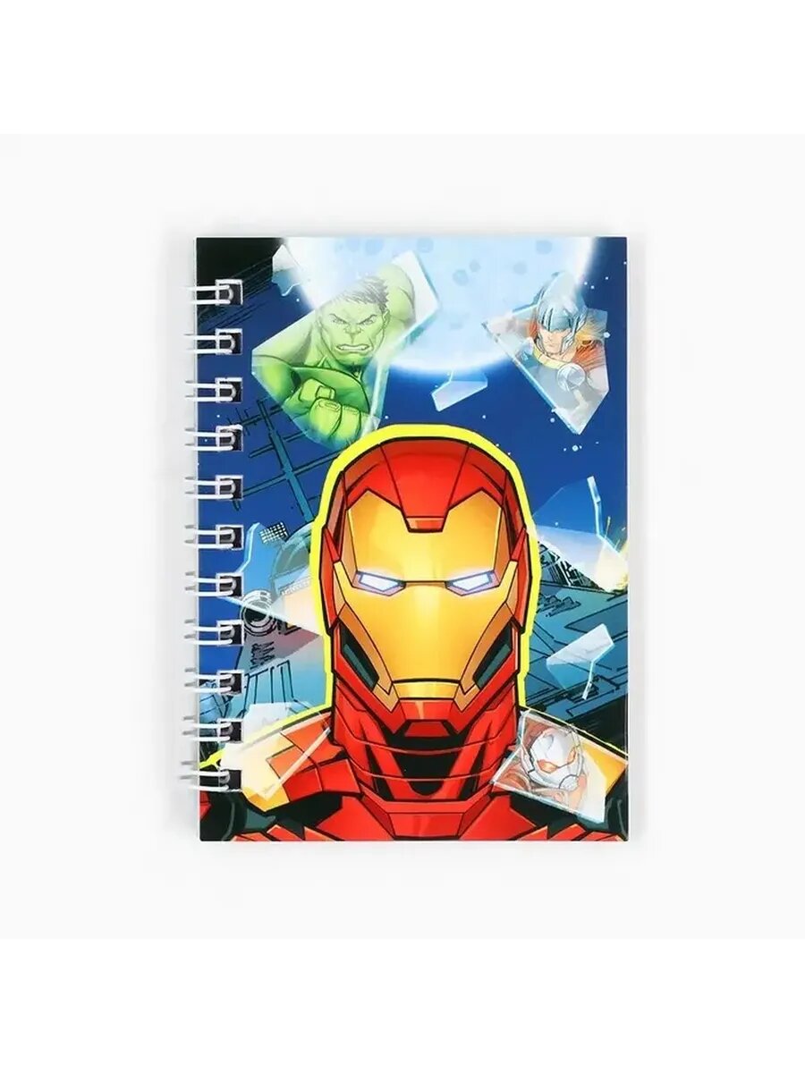 Стильный набор блокнотов Marvel А7, 4 шт.