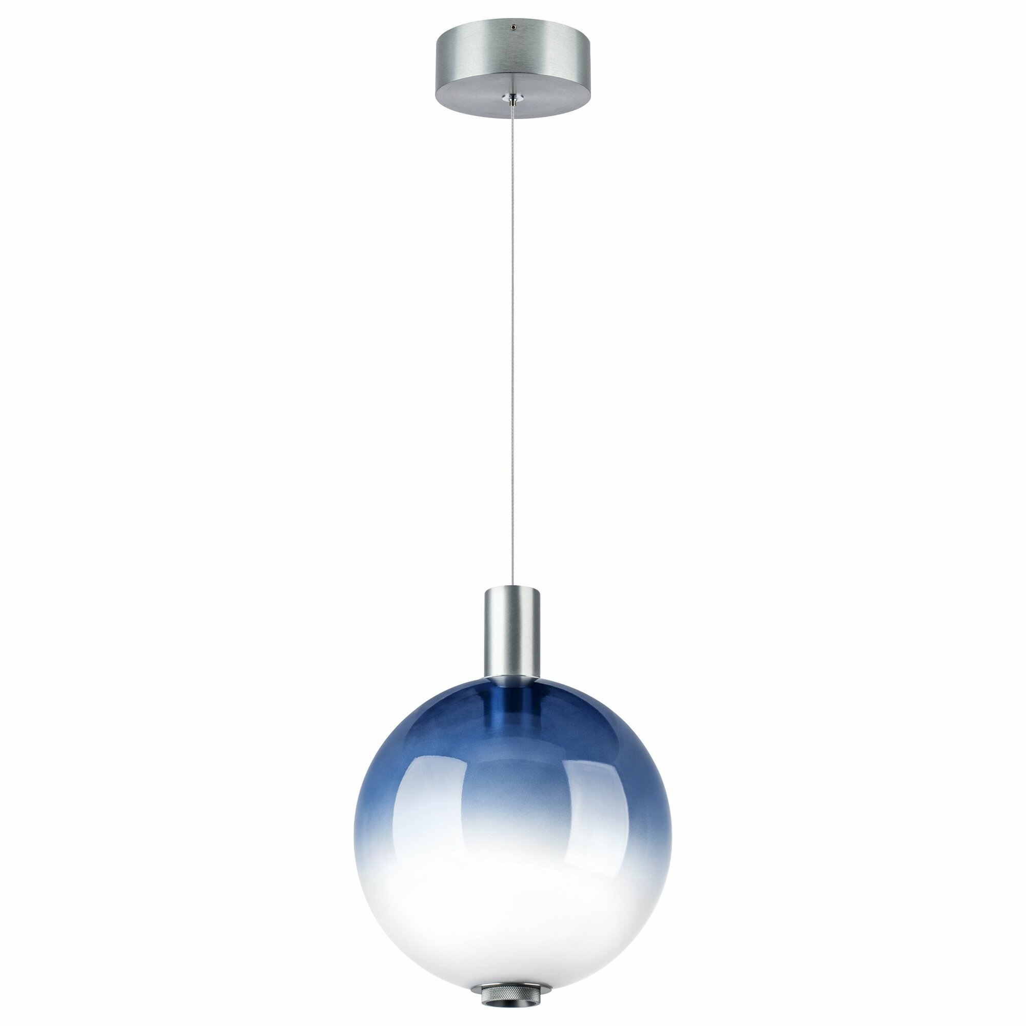 805405 Люстра COLORE LED 1х6W LM черный/синий 3000K