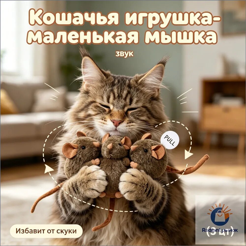Кошка, Игрушечная Мышка