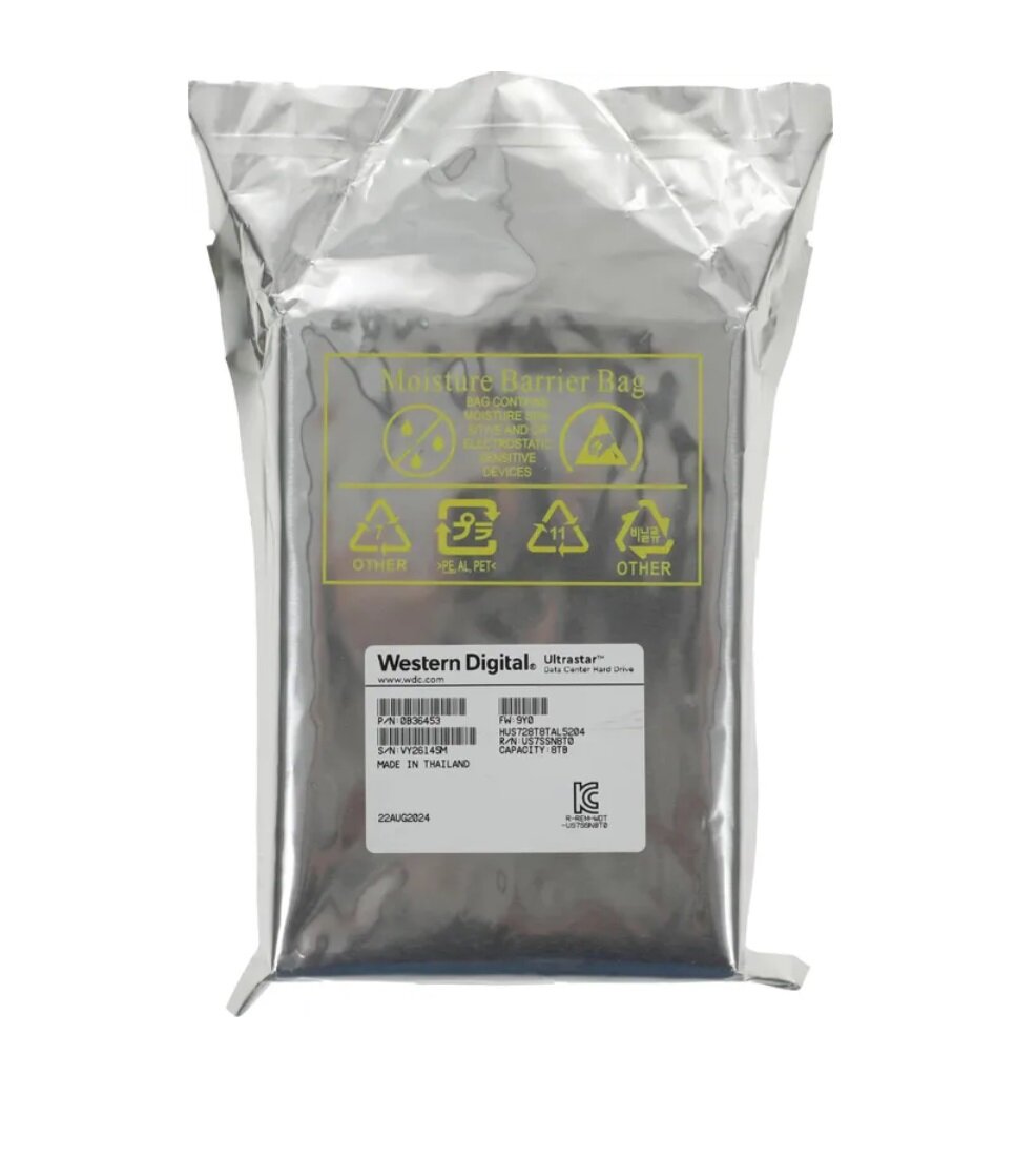 Жесткий диск Western Digital HUS728T8TAL5204 8Tb SAS 3,5" HDD