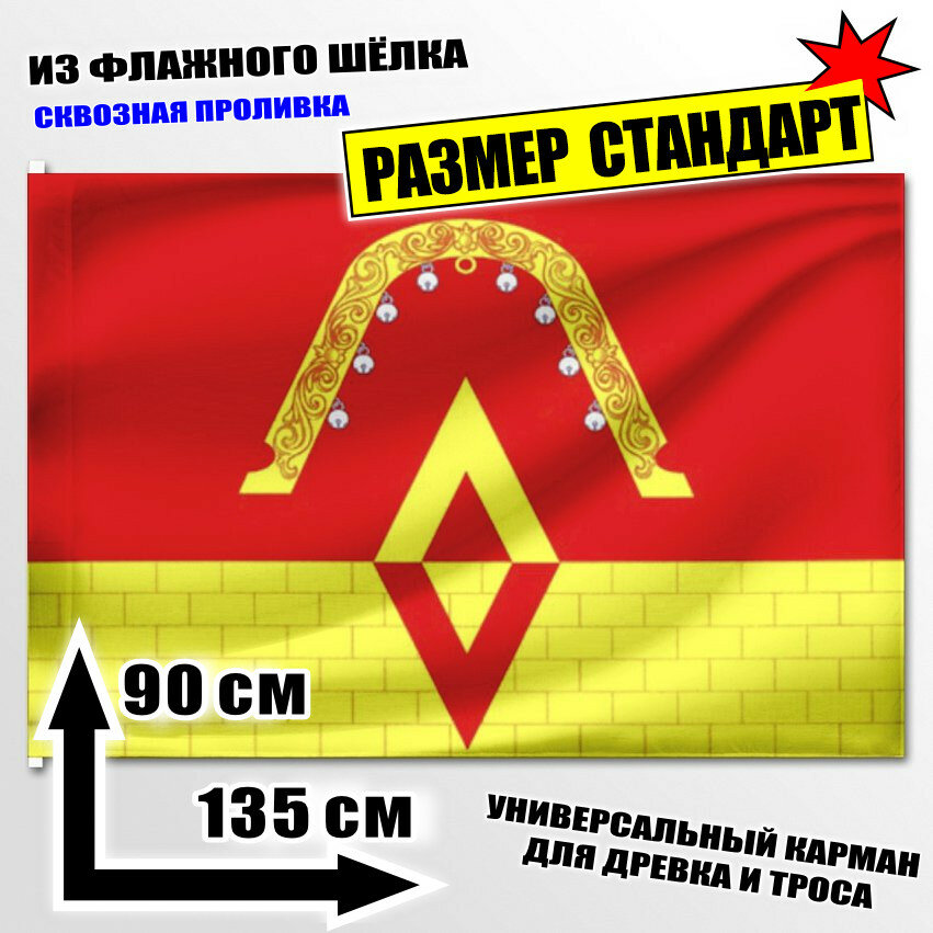 Флаг сельского поселения Буньковское 135x90 см.