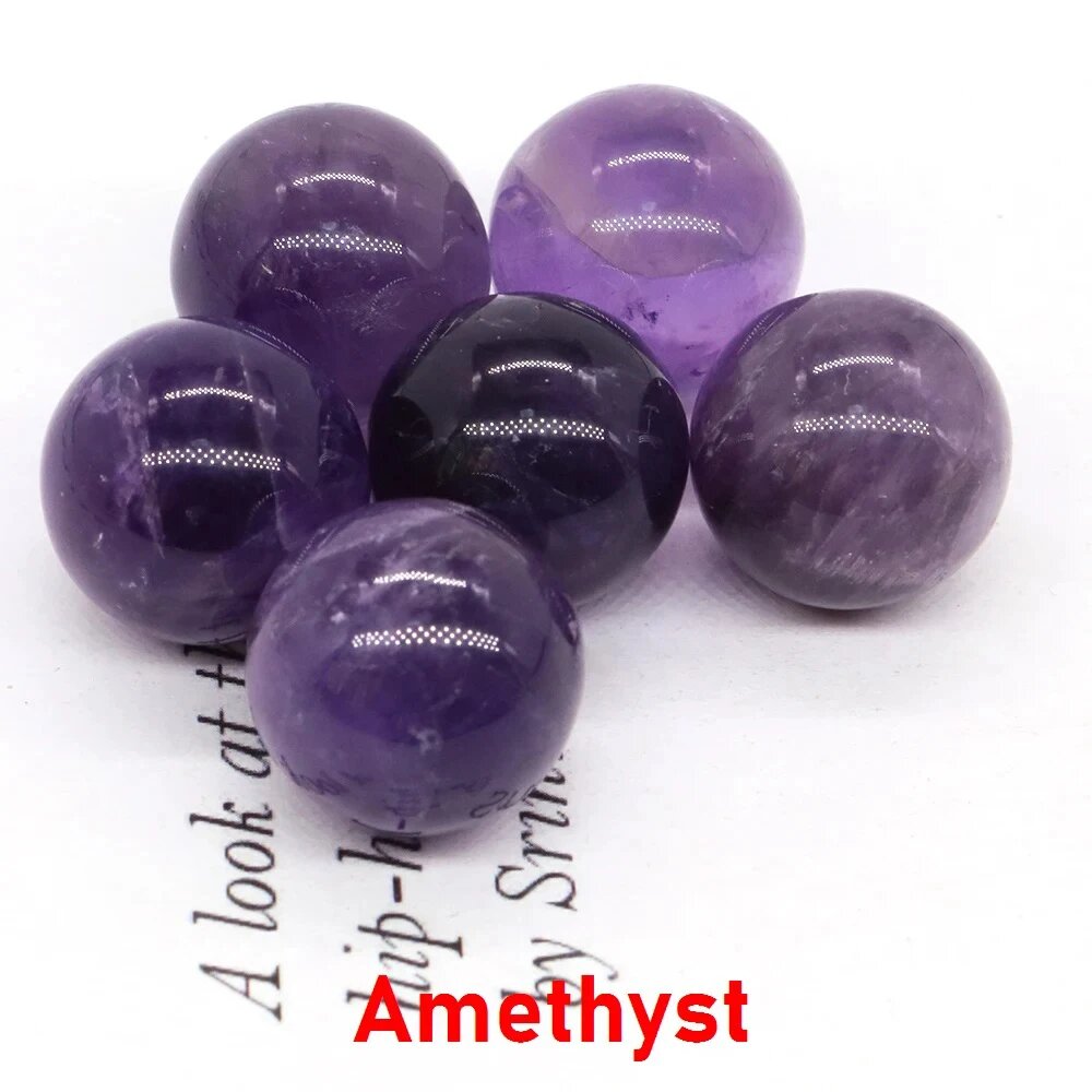 Хрустальные шарики 16 мм, набор Фиолетовый, 1pcs, Amethyst