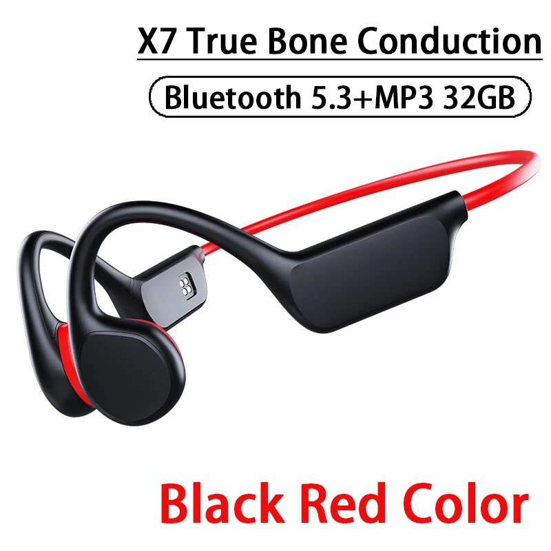 Беспроводные костные наушники VAORLO X7 IPX8 X7-Red-32G