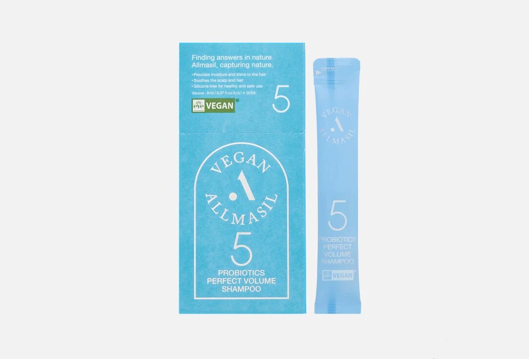 ALLMASIL 5 Probiotics Perfect Volume Shampoo Шампунь для объема волос 20шт