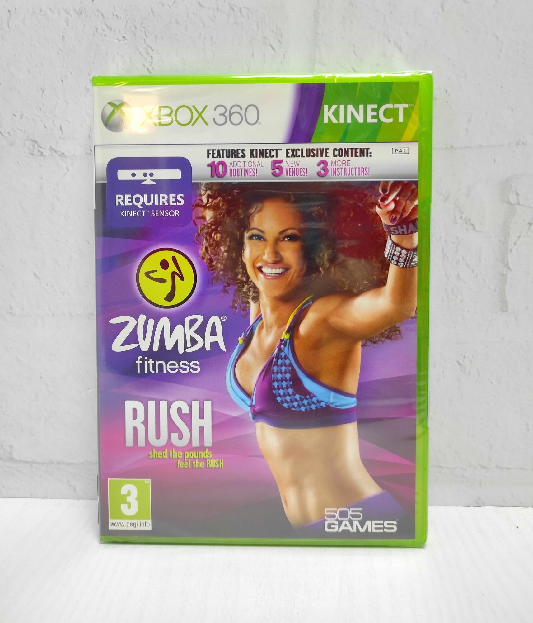 Zumba Fitness Rush Английский язык Видеоигра на диске Xbox 360