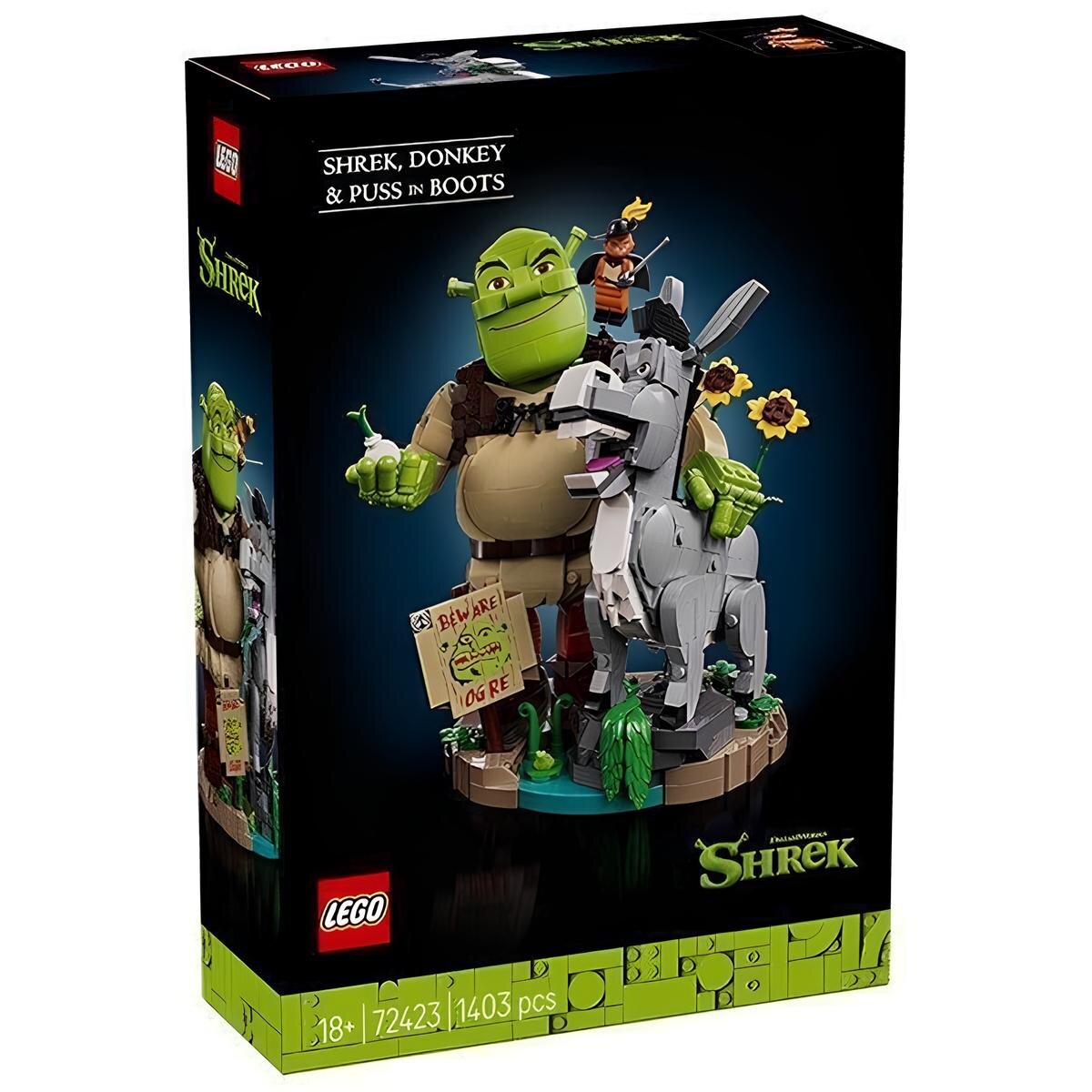 Конструктор LEGO Shrek 72423 Фигурки Шрек, Осел и Кот в сапогах