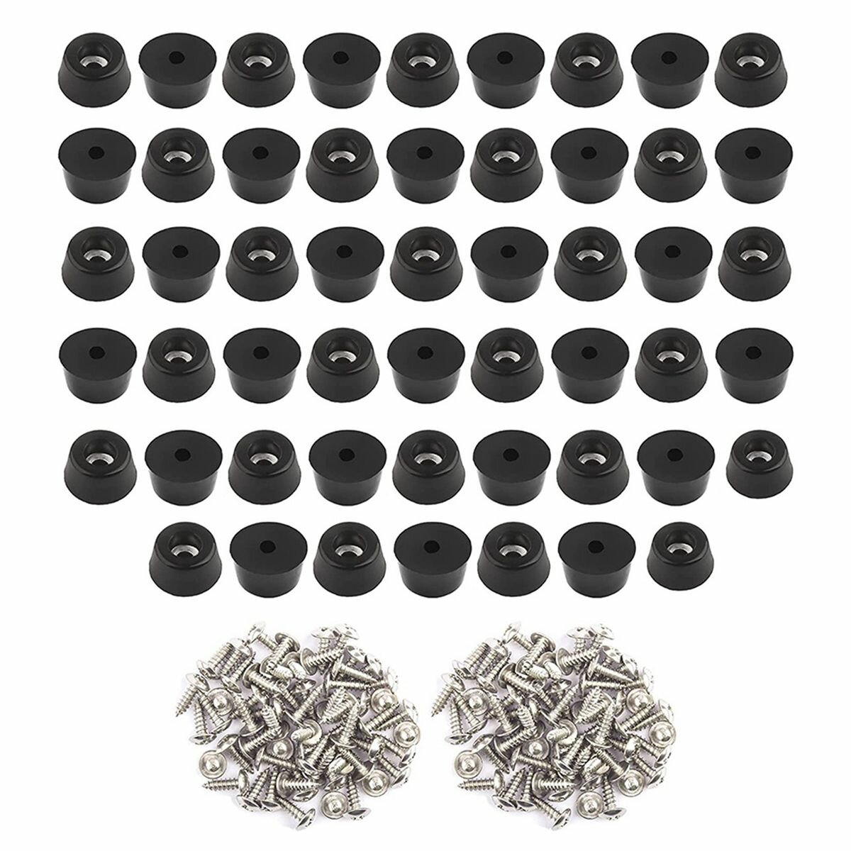 104PCS резиновые ножки для разделочной доски (0,31X0,59 дюйма) с защитой от царапин стульев и другой мебели