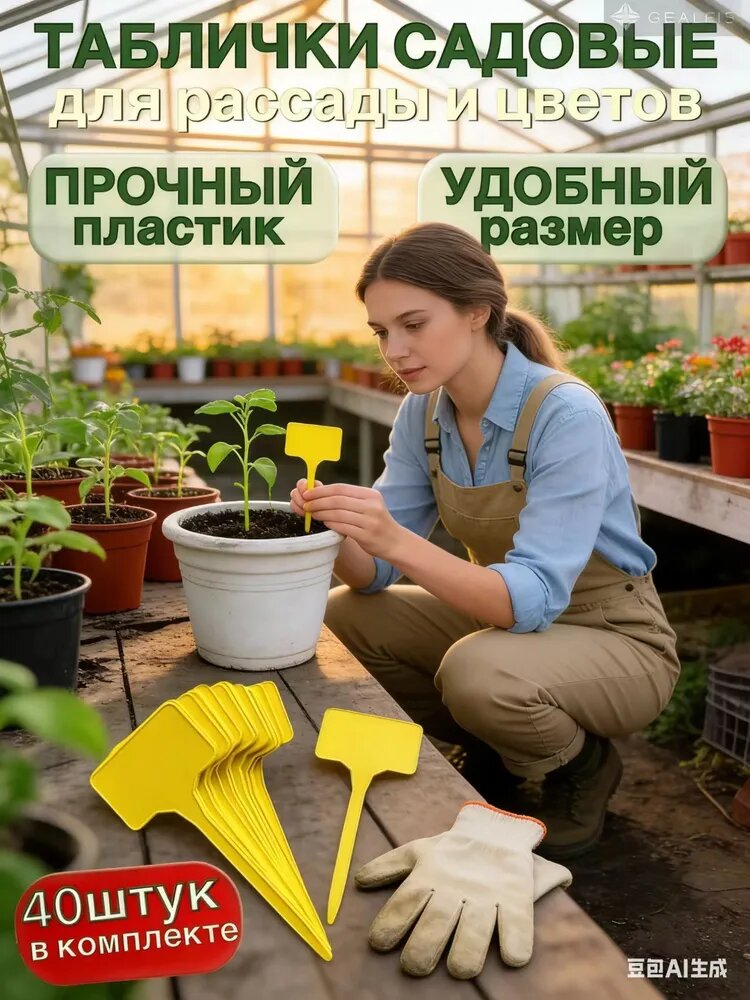 Скобы садовые150 х 55мм, ABS пластик, 40 шт