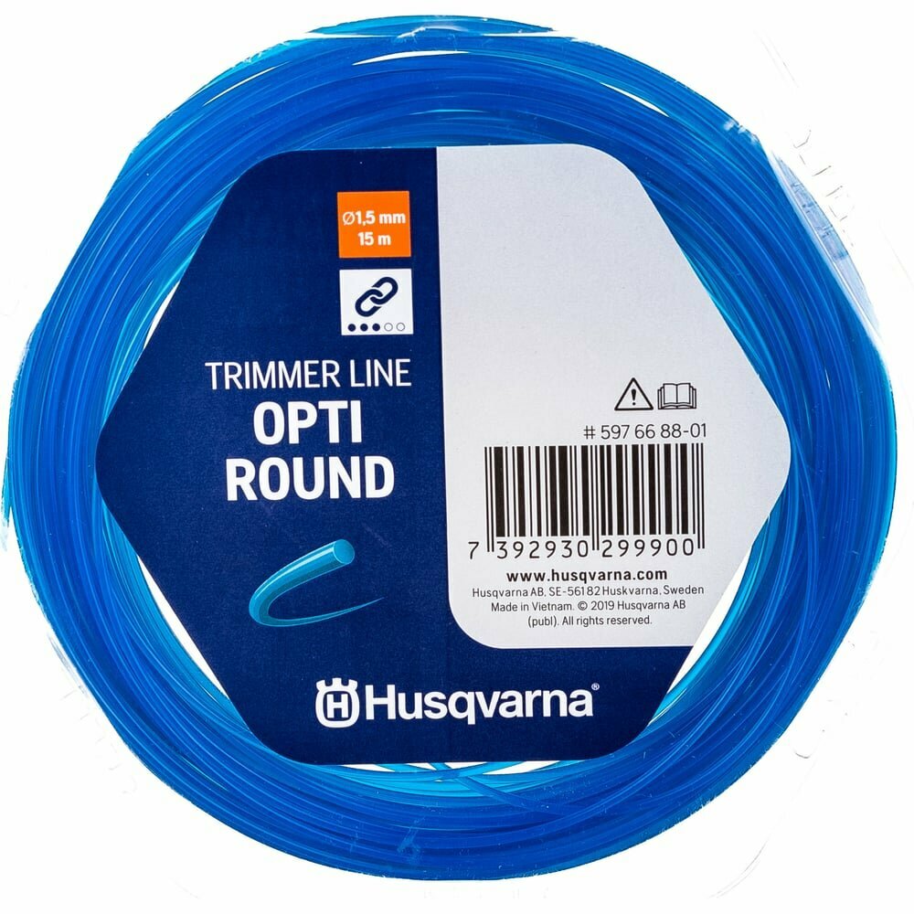 Корд триммерный Opti Round (1.5 мм х 15 м; круг) Husqvarna 5976688-01