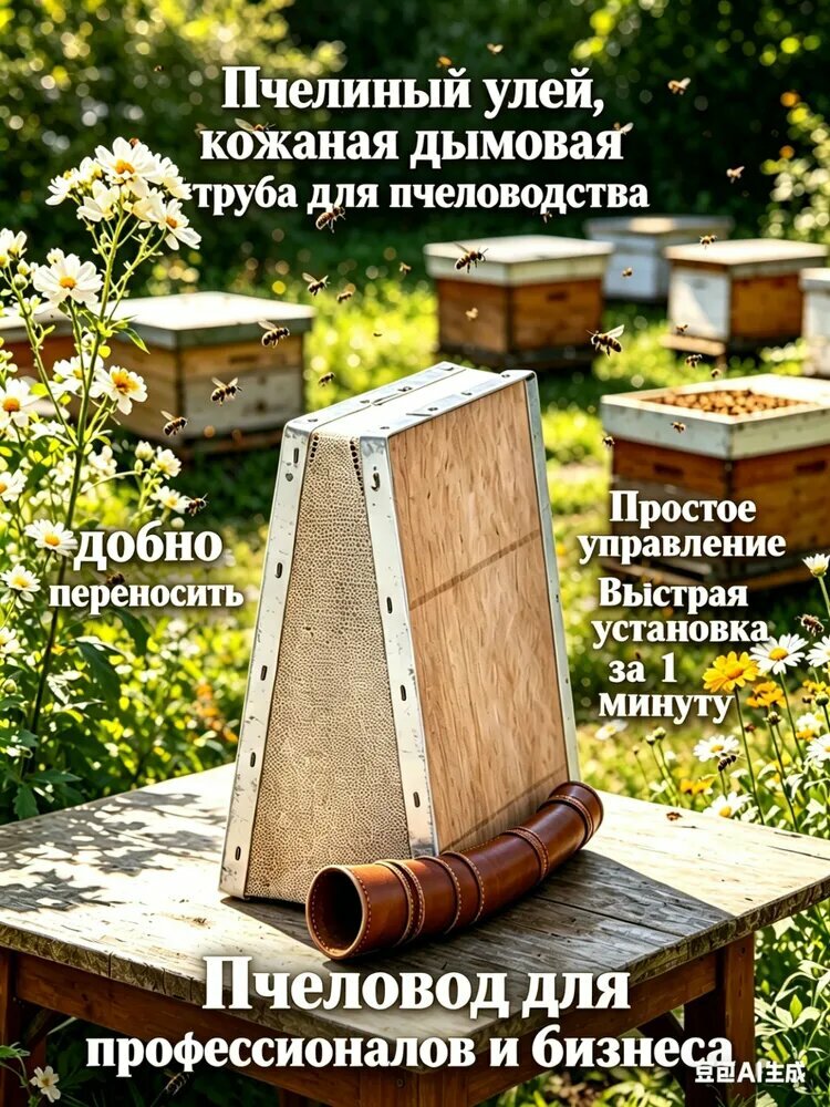 Кожаный меховой дымарь для пчеловодства