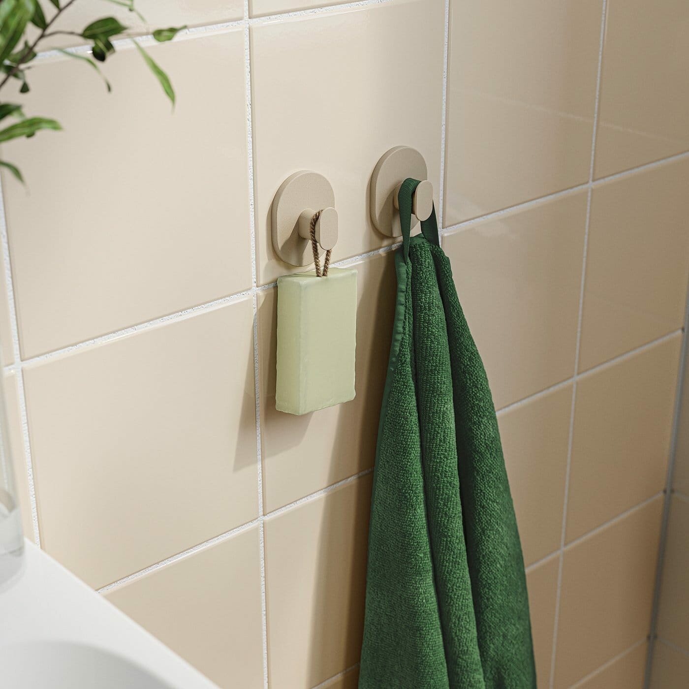 Держатель для ванной комнаты IKEA FLORSJ N, бежевый
