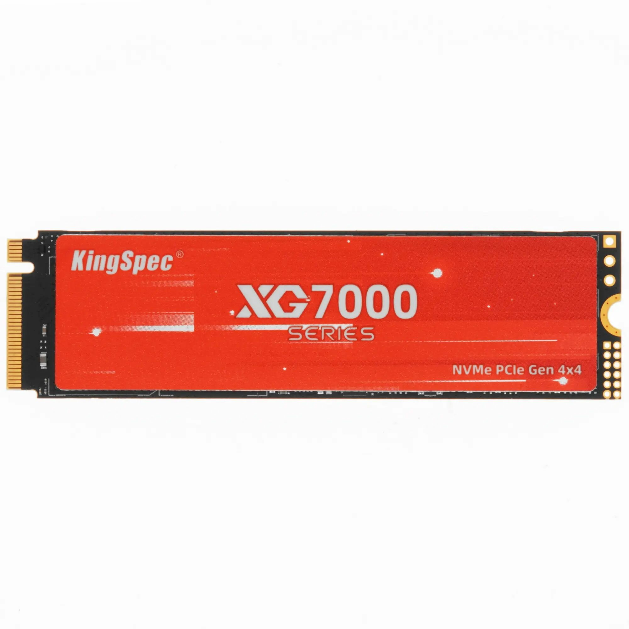 512 ГБ M.2 NVMe накопитель KingSpec XG7000 (XG7000-512GB) - PCI-E 4.0, чтение - 7400 МБ/с, запись - 6600 МБ/c, TBW - 300