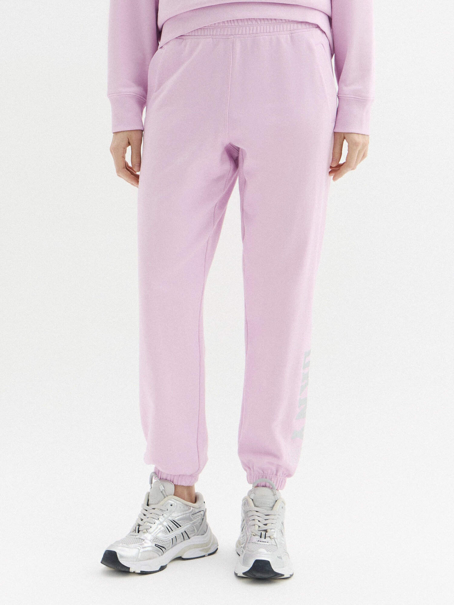 Брюки джоггеры DKNY, размер XS, розовый