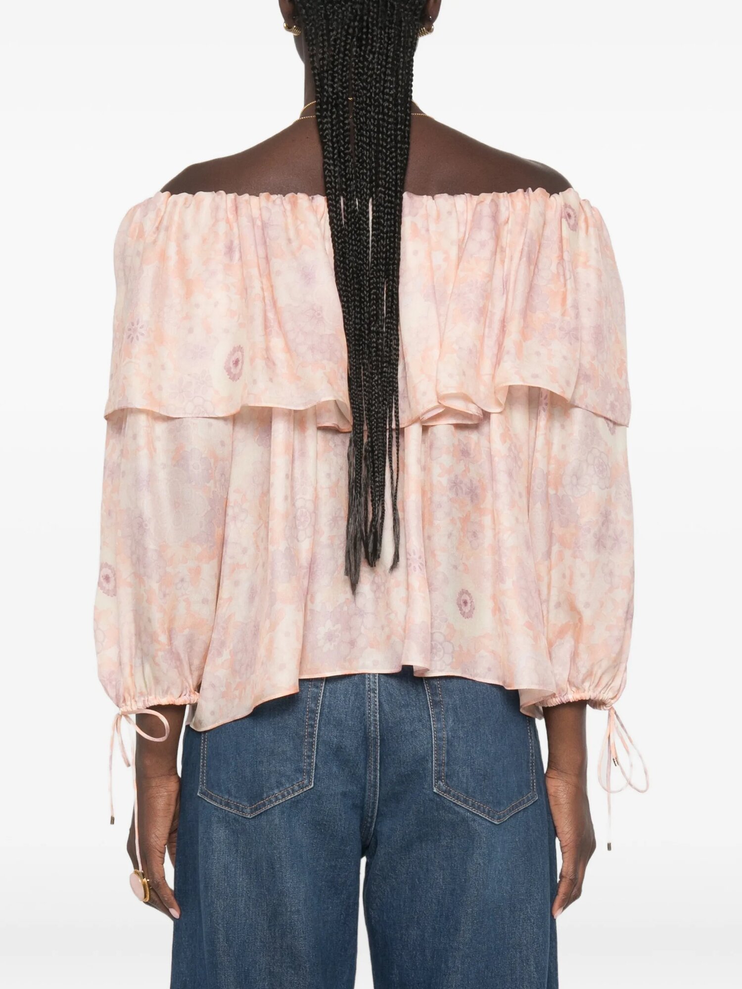 Блуза Chloe Ruffled off-shoulder blouse, размер 36 — фото 1