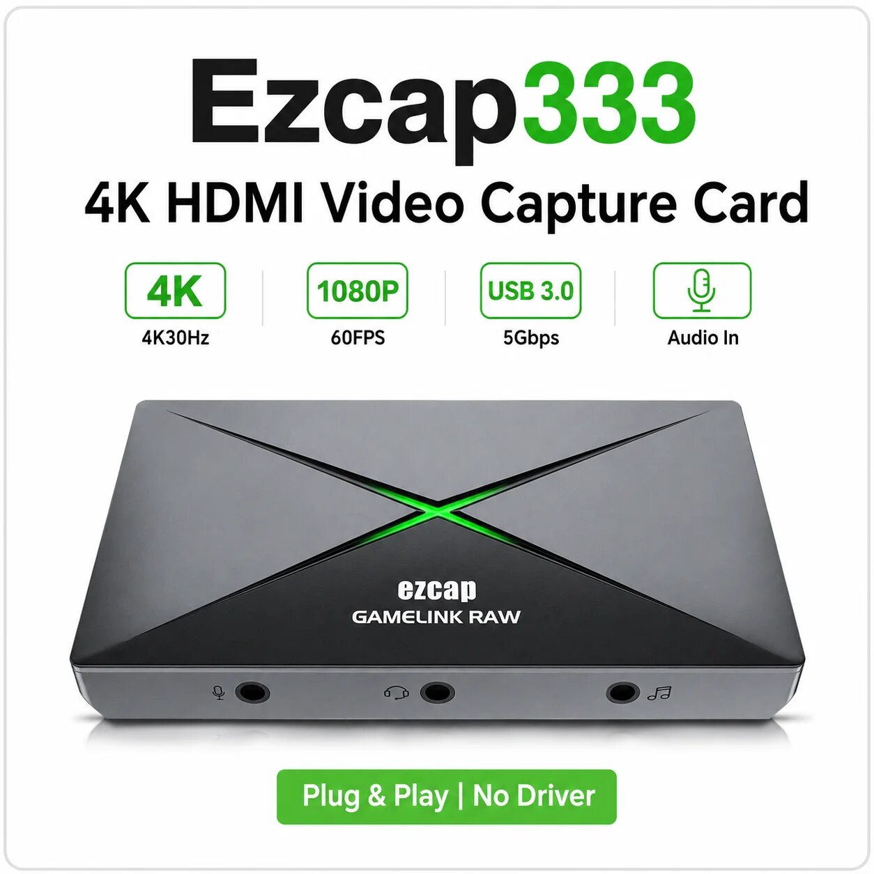 Ezcap333 4K HDMI карта видеозахвата USB 3.0 Type-C