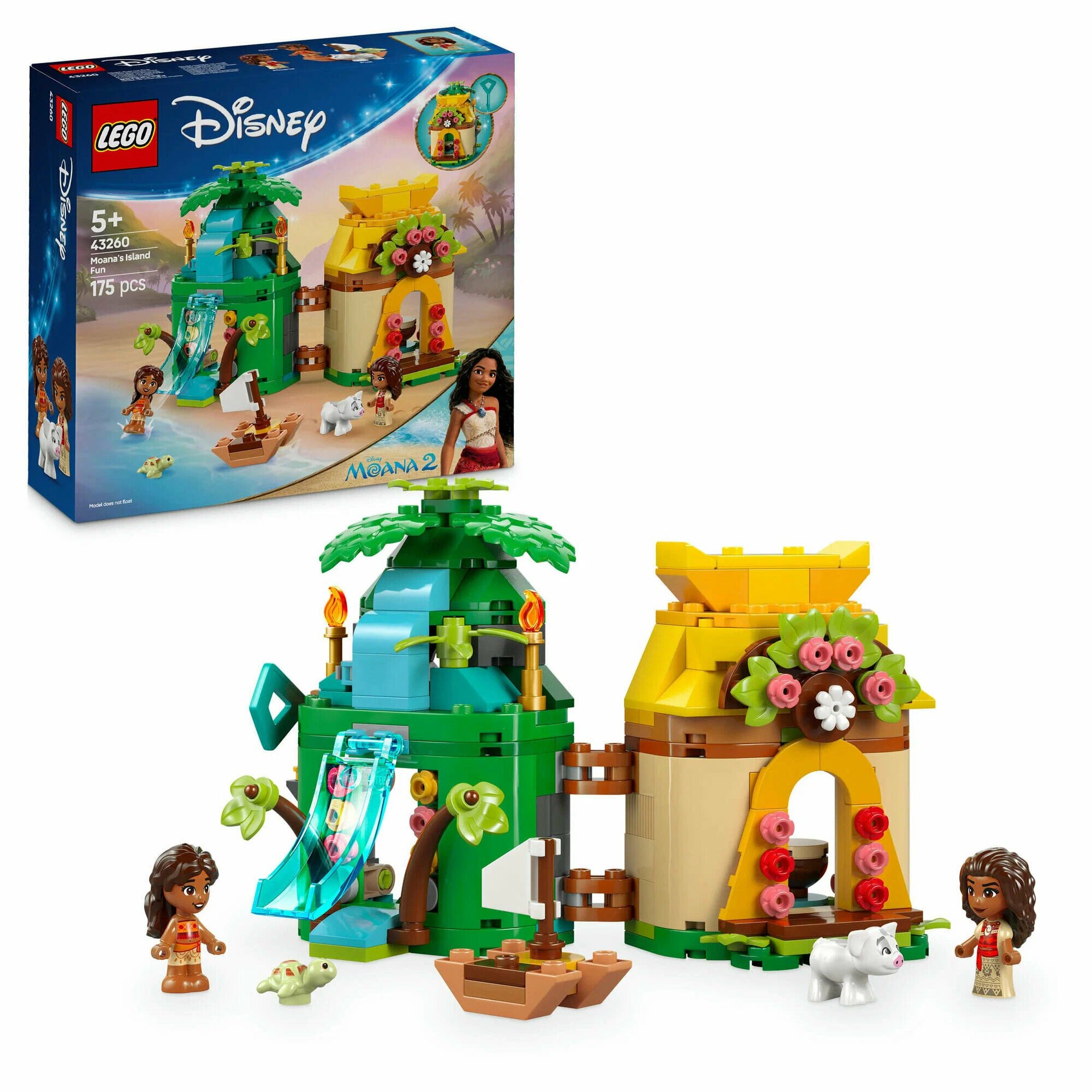 Конструктор LEGO Disney 43260(N)," Остров развлечений Моаны", 175 дет.
