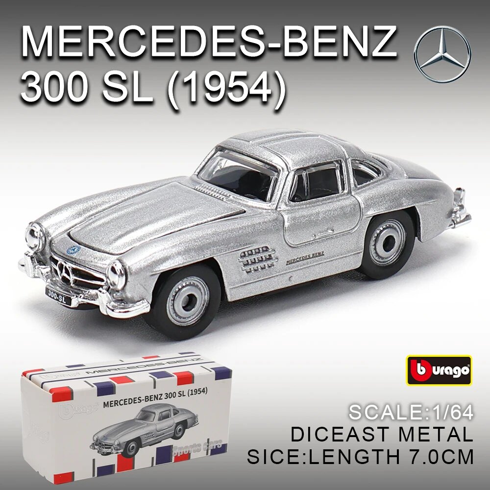 Bburago коллекция моделей автомобилей 1:64 Benz 300 SL 1954